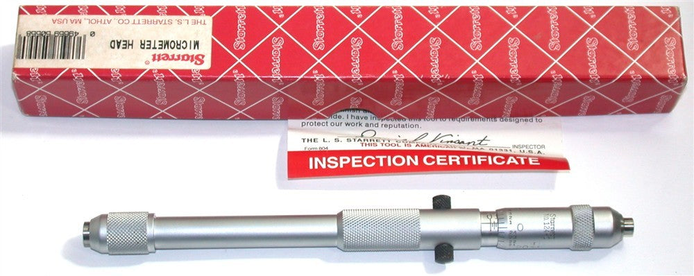 Starrett H124C 1" Range Micrometer Head for 124C Inside Micrometer