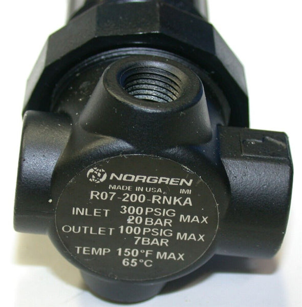 Norgren Air Regulator 1/4" NPT R07-200-RNKA New