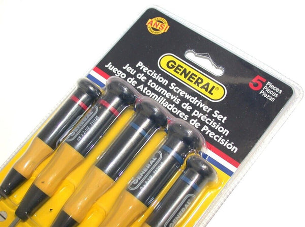 General Tools No. 700 5 Piece Precision Screwdriver Set