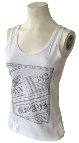 Jellan Women's Miyavi Neo Tokyo Samurai Black World Tour 2010 Tank Top