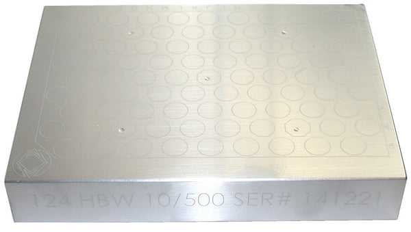 Wilson Hardness Brinell Aluminum Test Block 124 HBW 10/500