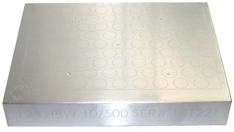 Wilson Hardness Brinell Aluminum Test Block 124 HBW 10/500