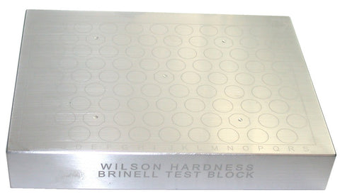 Wilson Hardness Brinell Aluminum Test Block 124 HBW 10/500