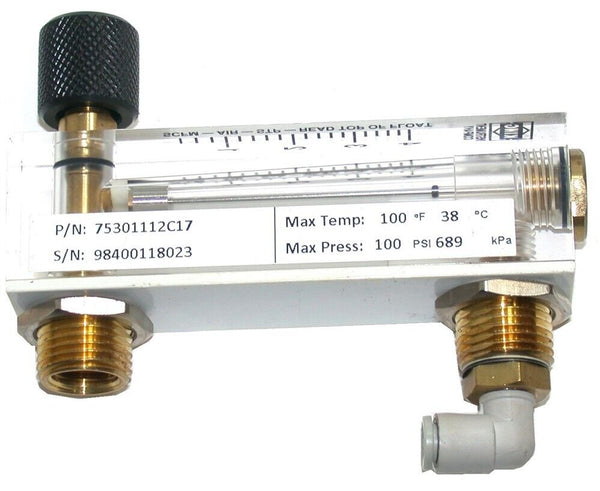 King Instrument Co. 75301112C17 Flow Meter 1/4" NPT 0-4 SCFM Free Ship