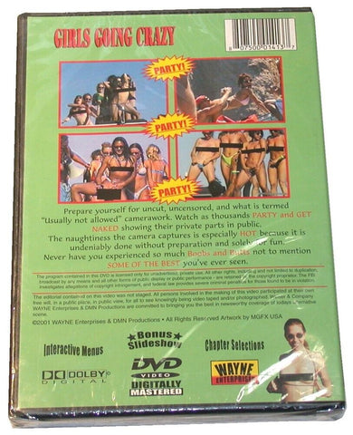Wayne Enterprises Girls Going Crazy DVD NIB As Seen On TV