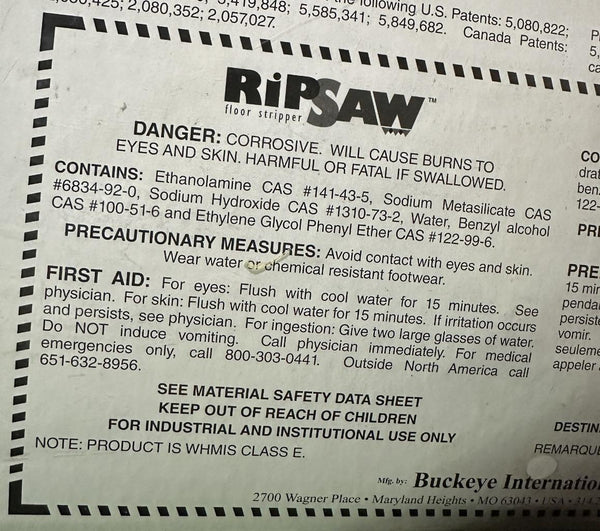 Buckeye® RipSaw® Floor Stripper 5 Gallon