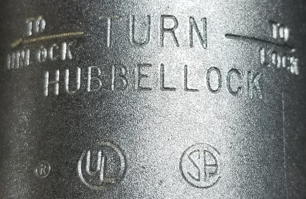 Hubbell Hubbellock Connector Body Male Plug 20-30A 250-600VAC Grounded ...