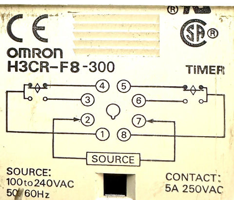 Omron H3CR-F8-300 Timing Relay Module H3CR