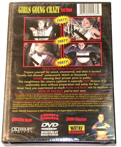 Wayne Enterprises Girls Going Crazy Part Three DVD NIB As Seen On TV ...