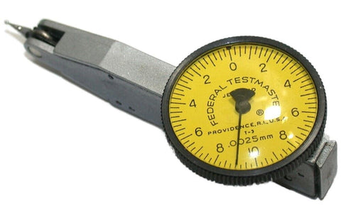 Federal .0025MM Testmaster Test Indicator Set T-3 w /Case