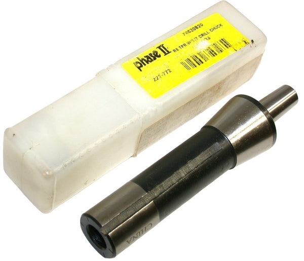 Phase II 222-772 R8 to Jacob Taper 2JT Drill Chuck Adapter