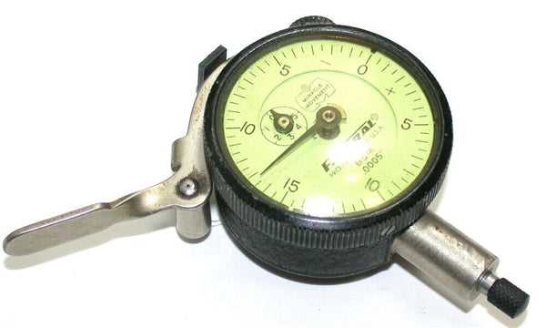 Federal Dial .0005" Indicator W/ Revolution Counter & Thumb Lever Mode