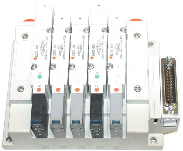 SMC 5 Unit Solenoid 24V Single and Double 5 position Stack Up Bank Ass