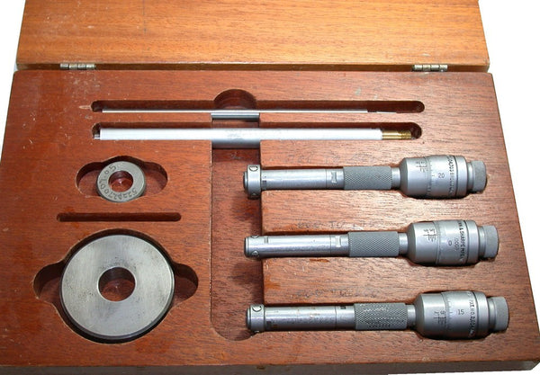 3 PC Brown & Sharpe Intrimik Inside .0002" Micrometer Set .500 - .800"