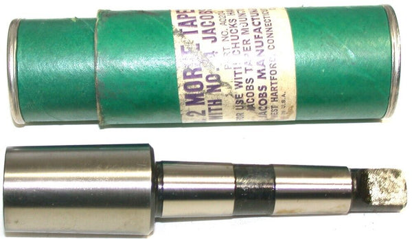 Jacobs Arbor A0204 #2 Morse Taper To #4JT Adapter 2MT/4JT New