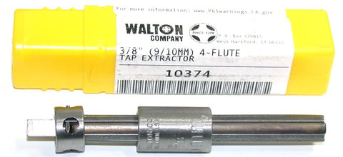 Walton 10374 3/8" (10mm), 4 Flute Tap Extractor With Square Shank