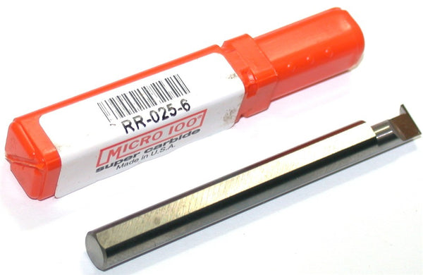 Micro 100 RR-025-6 Carbide Grooving Tool Retaining Ring .025" Width 1/