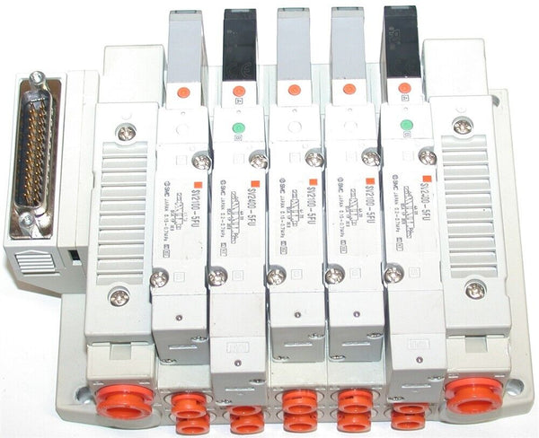 SMC 5 Unit Solenoid 24V Single and Double 5 position Stack Up Bank Ass
