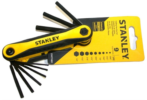 Stanley STHT71801 SAE 9 pc Folding Hex Key Set