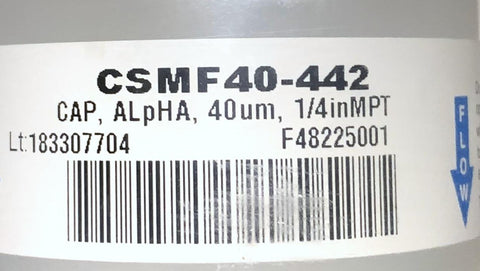 Meissner CSMF40-442 Alpha 40um 1/4" MPT Filter