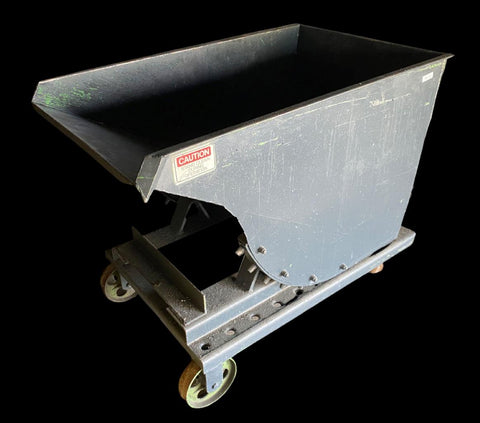 Roura Self Dumping Hopper 48" x 29" x 24" Caster Mounted