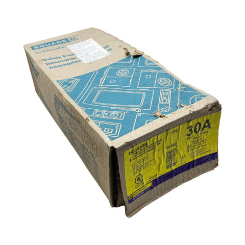 Square D HU361RB Heavy Duty Safety Switch 30A 600V Ser F05 Rainproof T ...