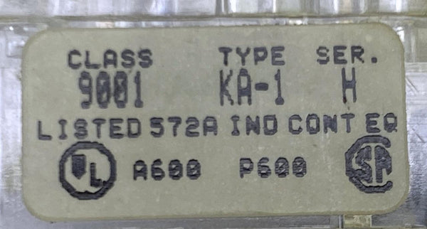 Square D 9001KA-1 Push Pull Red Push Button Switch Start / Stop Series