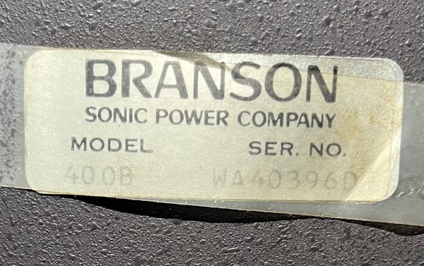 Branson 400B Ultrasonic Welder