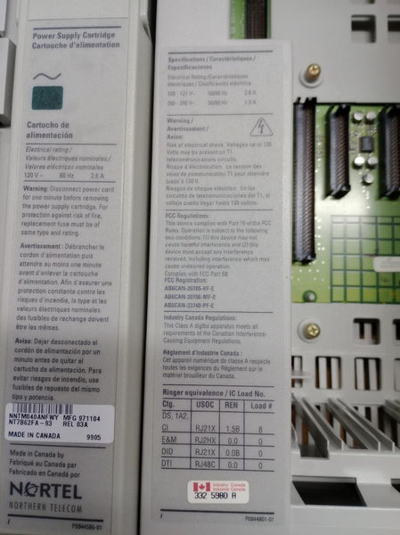 Nortel Norstar NT7B53FA93 MICS Modular Phone System