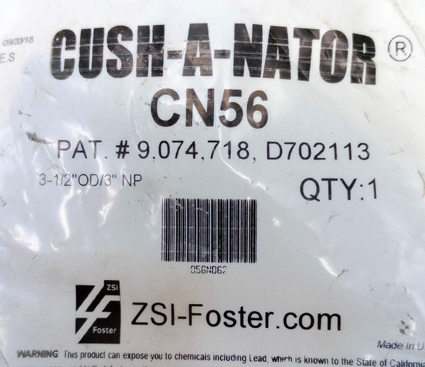 Cush-A-Nator CN56 Standard Cushioned Clamp 3-1/2" Tube Steel