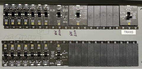Square D NF442L2 Breaker Panelboard 250A 600Y/347V 3P w/ 18 Breakers