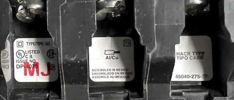 Square D QO330 Circuit Breaker 30A 3 Pole Plug On 240V