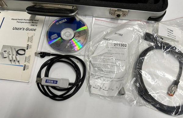 Vaisala MI70 Measurement Indicator & RH&T Probe HMP76 w/ Accessories