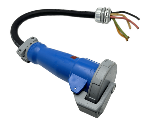 Hubbell 560C9W Industrial Grade Pin and Sleeve Connector 60A 120/208V ...