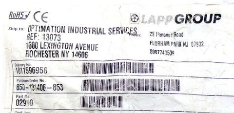 Lapp Group 02910 Metal Thread Adapter PG29 Male to 1" Female NPT Nicke