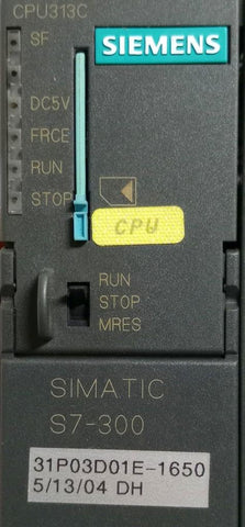 Siemens 6ES7 313-5BE00--0AB0 Simatic S7-300 CPU313C Controller Module ...
