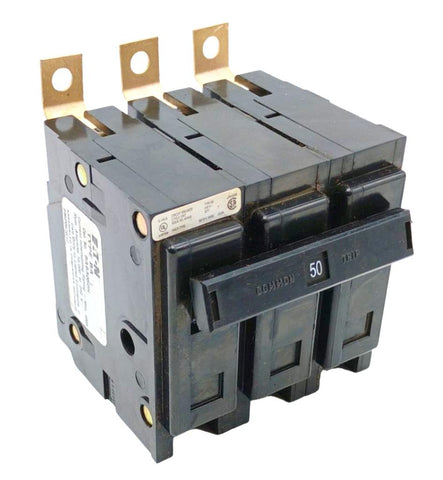 Eaton BAB3050H 3-Pole Quicklag Circuit Breaker 50A 240V 3 PH Bolt-On M