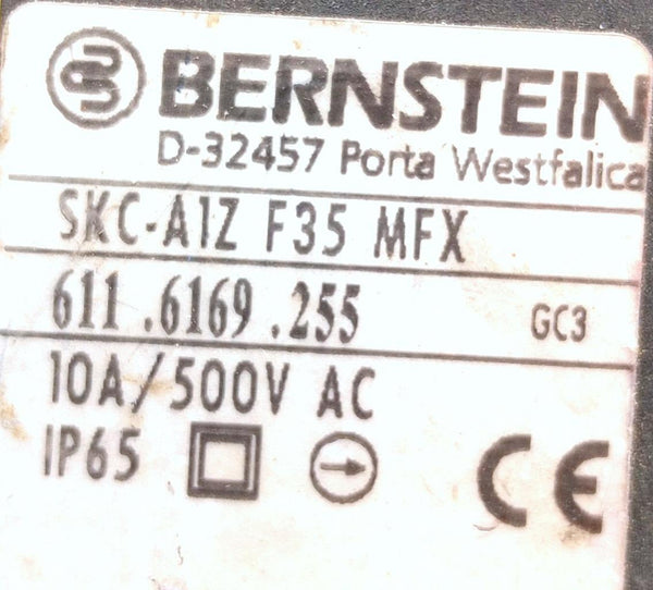 Bernstein SKC-A1Z F35 MFX Interlocking Safety Switch 10A 500VAC IP65