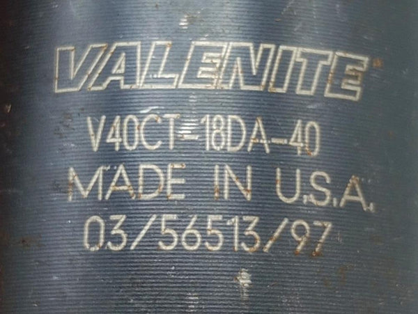 Valenite V40CT-18DA-40 CAT40 Double Angle Collet Chuck Holder .03/5651