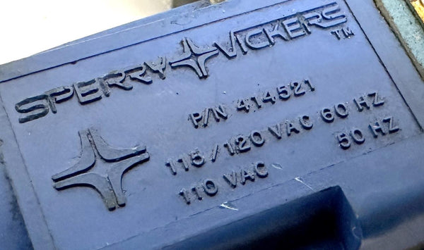 Sperry Vickers PBDG4V32AWLB10 Pilot Valve Directional Valve w/ 414521