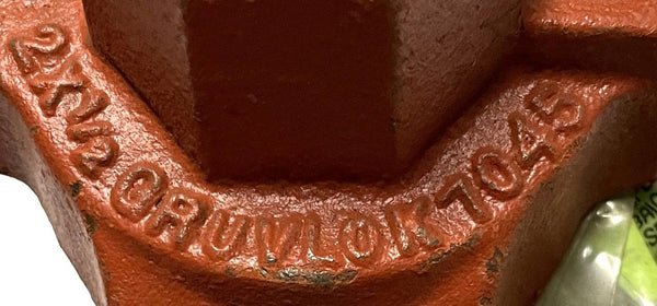 Gruvlok 7045 2" x 1/2" Ductile Iron Clamp-T W/ Grooved Branch 500 PSI