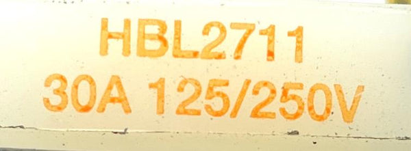 Hubbell HBL2711 Male Twist-Lock Plug 30A 125/250VAC 3-Pole 4 Wire ...