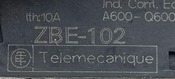 Telemecanique ZBE-102 Emergency Stop Red Push Button Switch 10A 600V