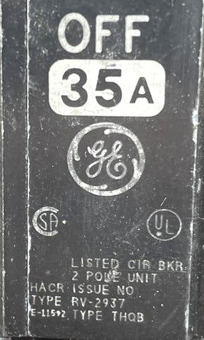 General Electric THQB22035 2-Pole Circuit Breaker 35A 240V 1PH Bolt-On