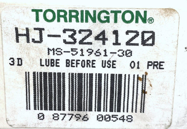 Torrington HJ-324120 Heavy Duty Needle Roller Bearing 2" x 2-9/16" x 1