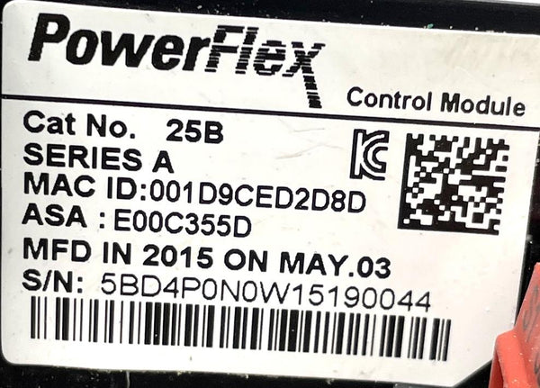 Allen-Bradley 25B Series A PowerFlex 525 Control Module | Surplus Select