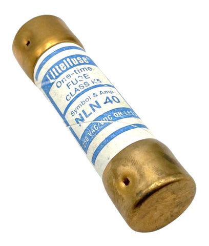 Lot of (2) Littelfuse NLN 40 Class K5 One-Time Electrical Fuse 40A 250