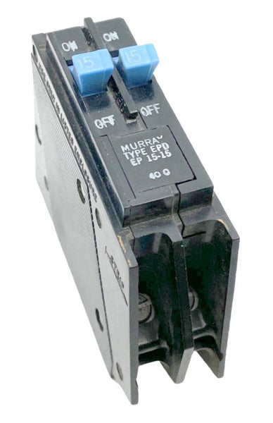 Murray EP1515 Double Pole Circuit Breaker 15A 240VAC 1 PH Feed-Thru