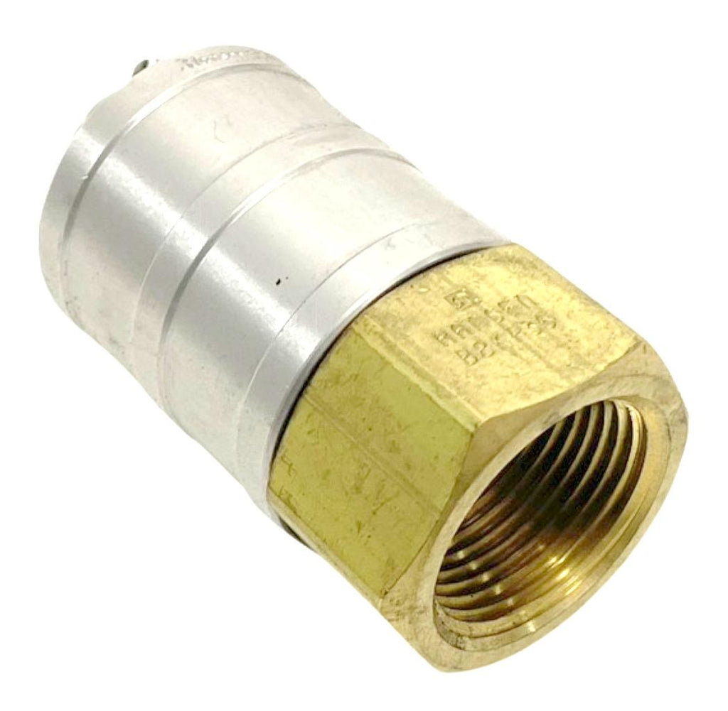 Hansen B8KP36 Hydraulic Quick Connect Brass Hose Coupling 1" W/ PDC8HK