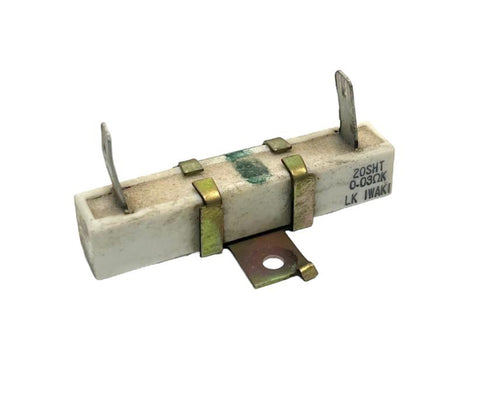 Iwaki 20SHT Resistor 0.03 Ohms W/ Mounting Bracket